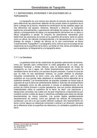 Generalidades de topografía | PDF