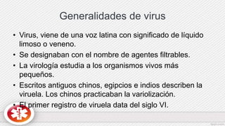 Generalidades de virus | PPTX
