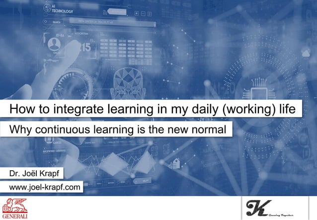 How to integrate learning in my daily (working) life | PDF ...