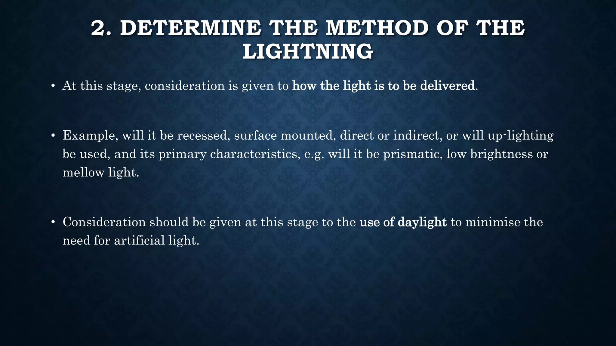 General illumination design | PPTX