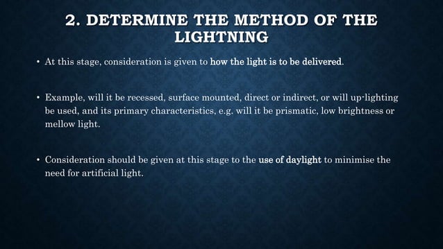 General illumination design | PPT