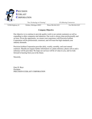 Precision Iceblast Corporation | PDF | Indoor Environmental Quality ...