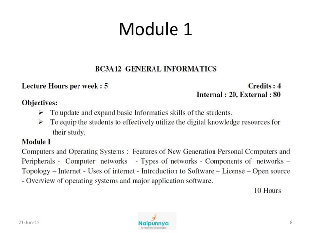 General informatics | PPT