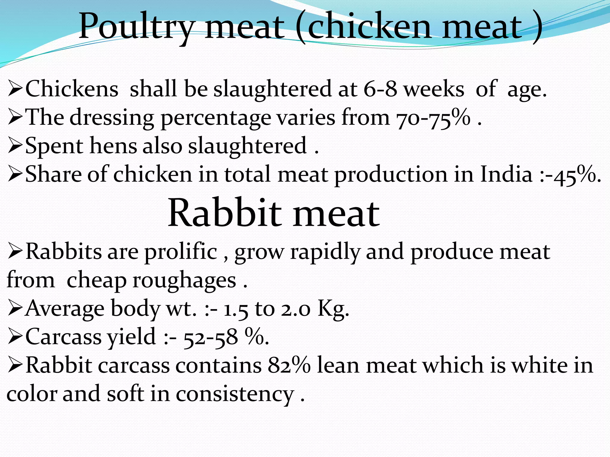 General information about meat animals | PPTX