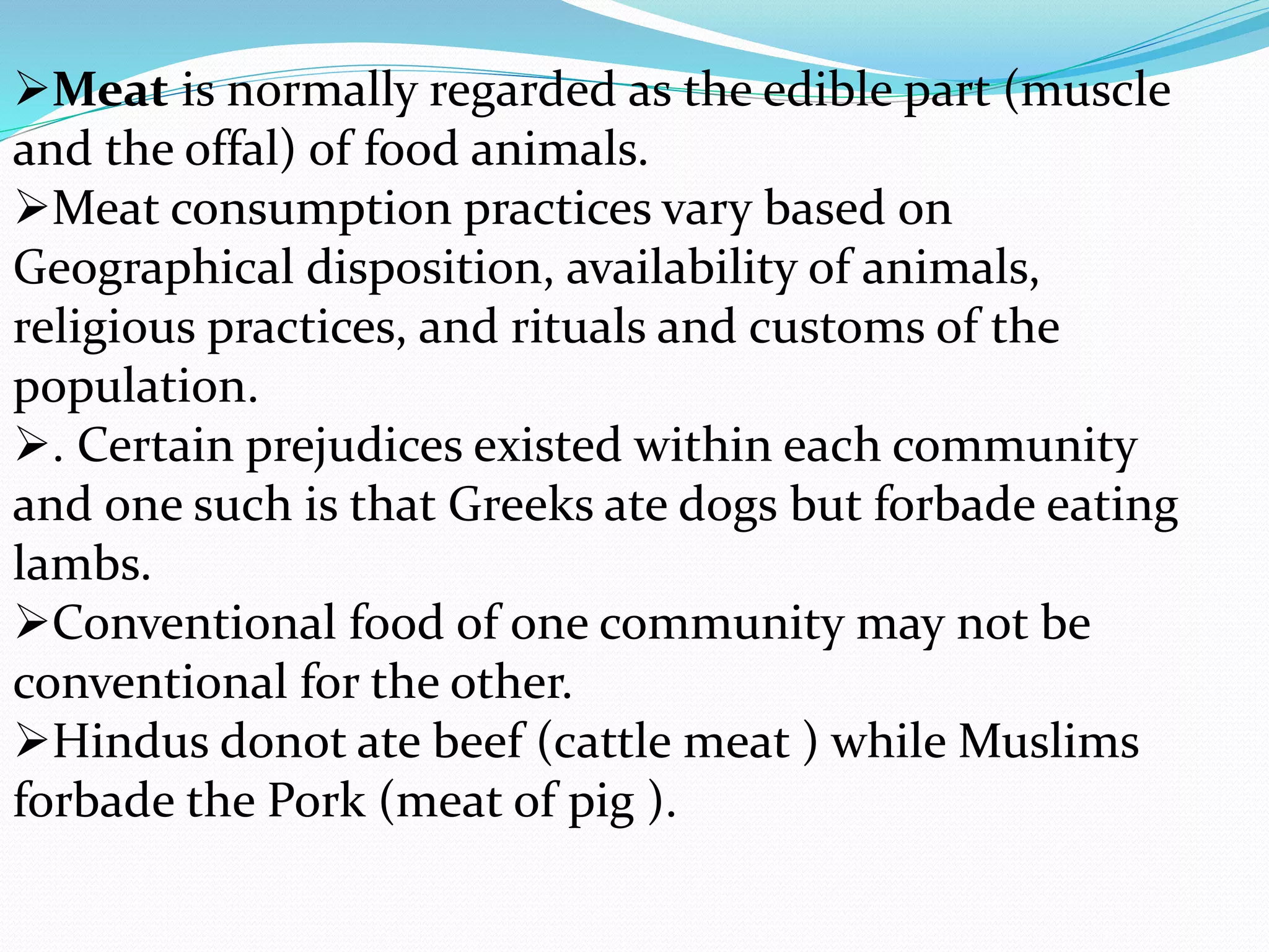 General information about meat animals | PPTX