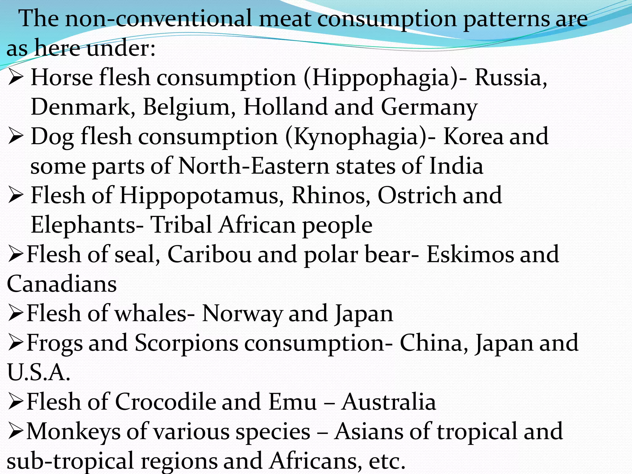 General information about meat animals | PPTX