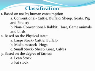 General information about meat animals | PPTX