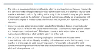 General information on dictionary use | PPSX