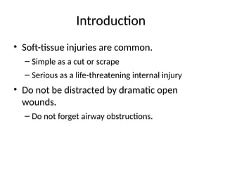 GENERAL INJURIES AND THE ANATOMY AND PHYSIOLOGY OF THE SKIN | PPTX