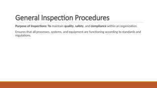 General Inspection Procedure for Railway | PPT