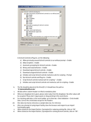 Generalinstructionsforfillingfacultyexcelsheet | PDF