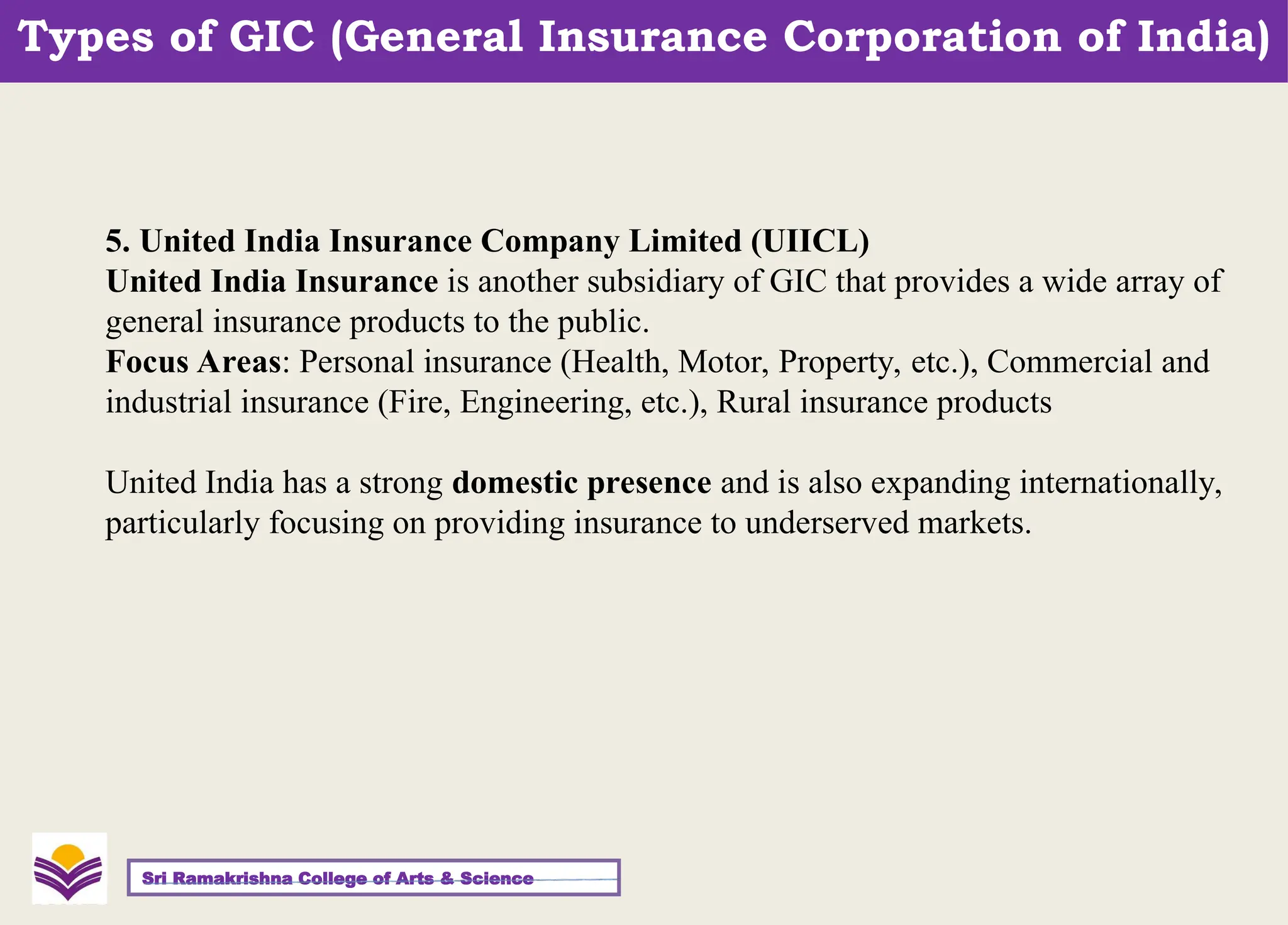General Insurance Act - Features, Types.ppt