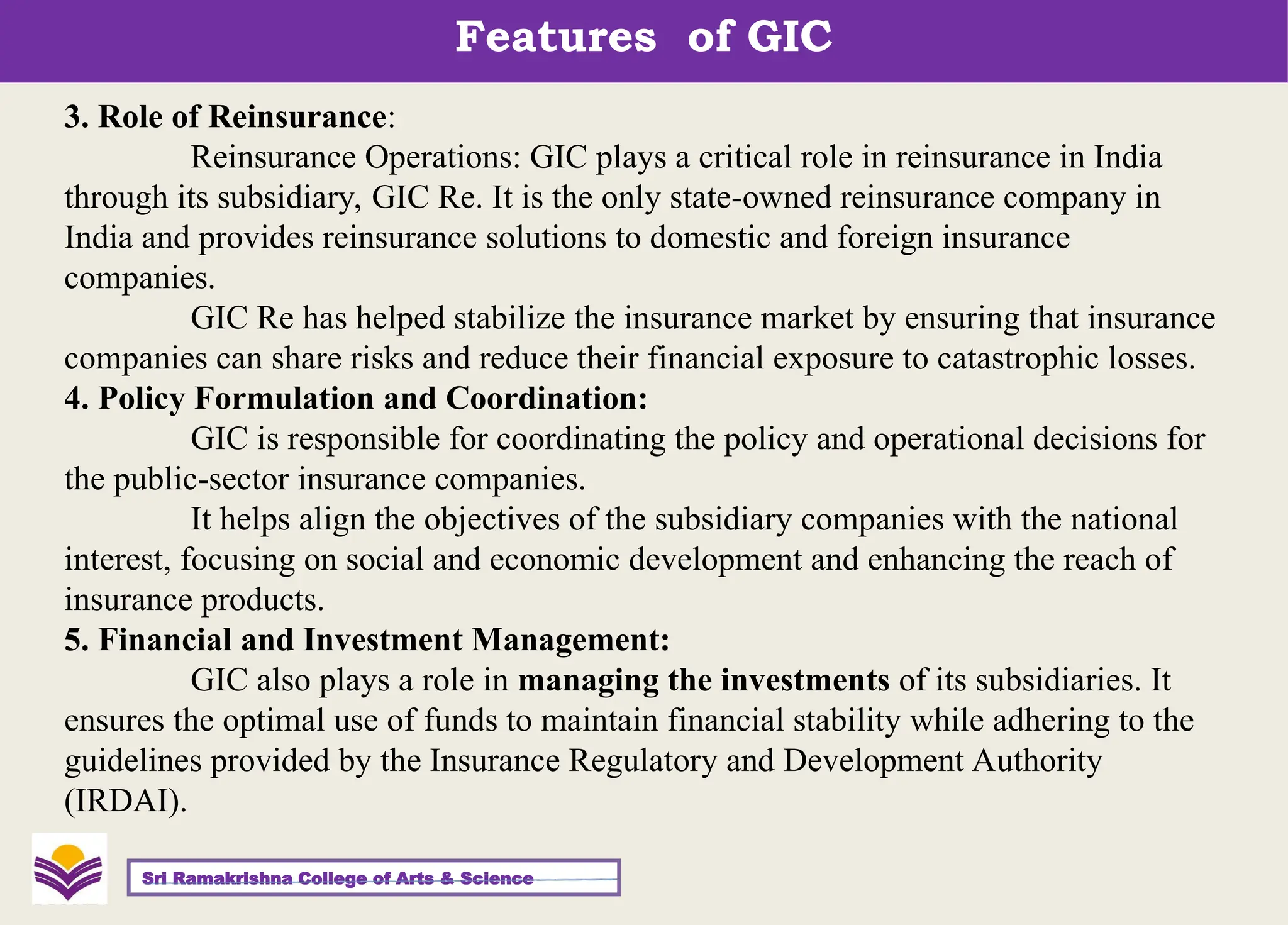 General Insurance Act - Features, Types.ppt