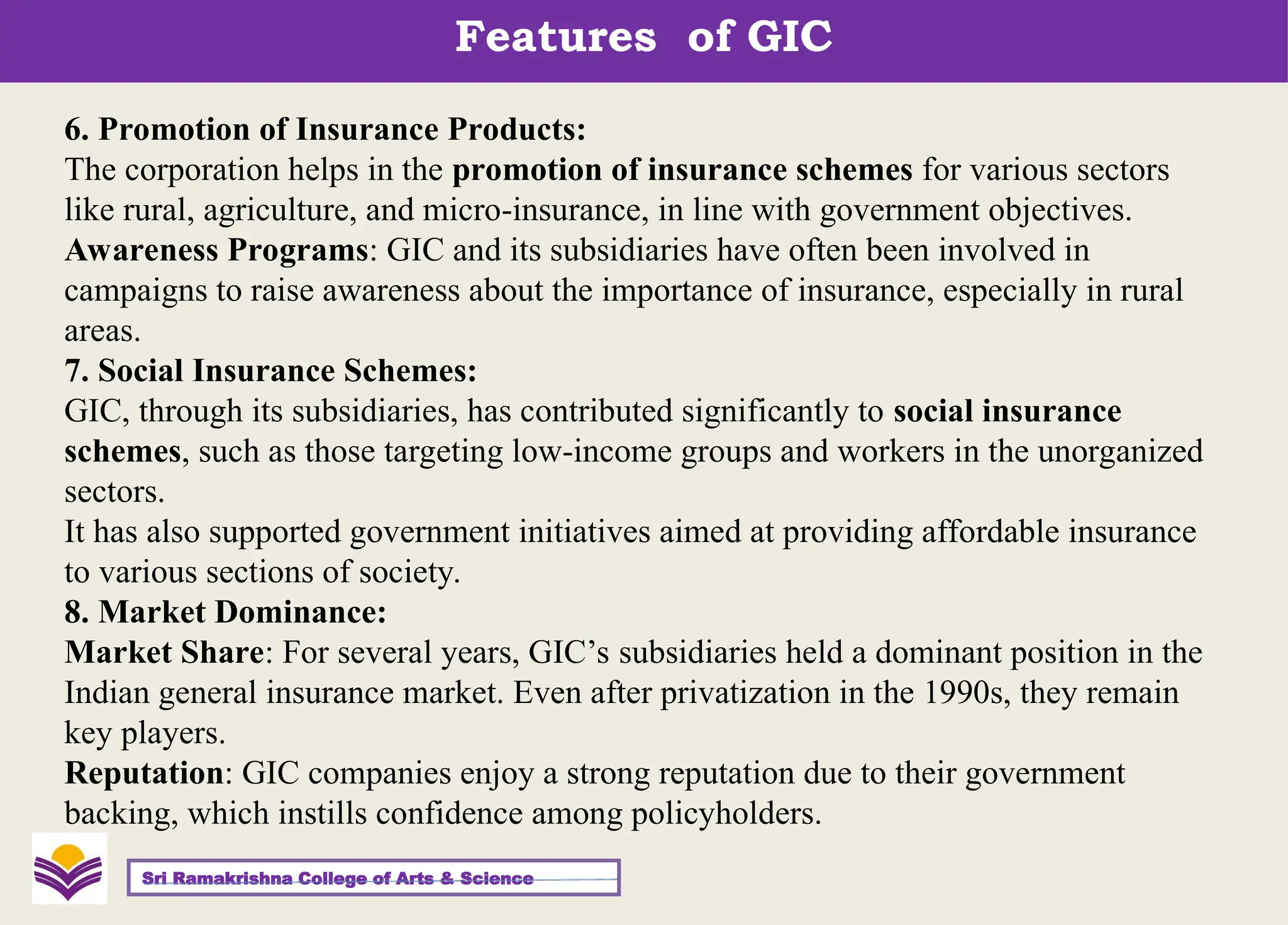 General Insurance Act - Features, Types.ppt