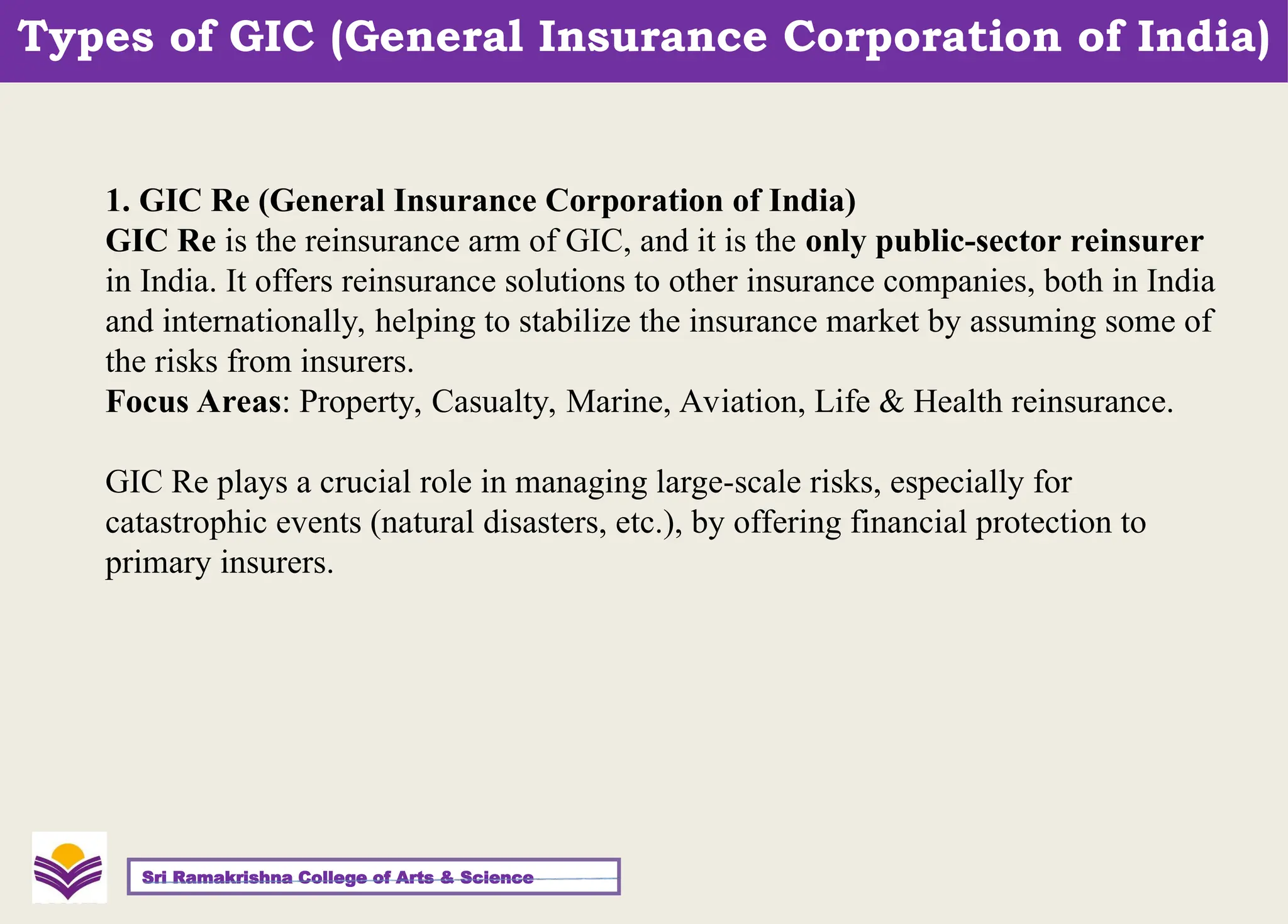 General Insurance Act - Features, Types.ppt