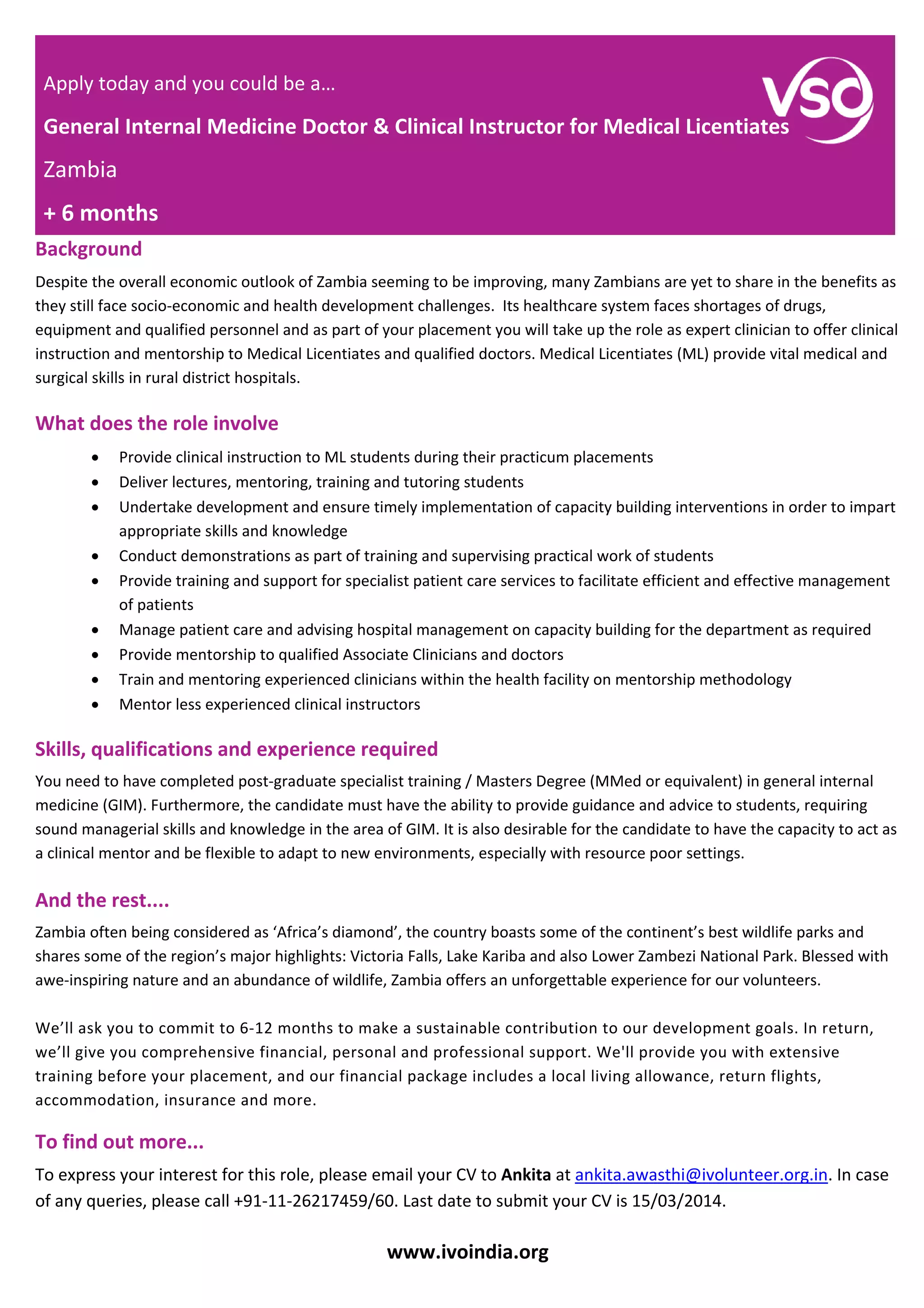 General Internal Medicine Doctor & Clinical Instructor for Medical ...