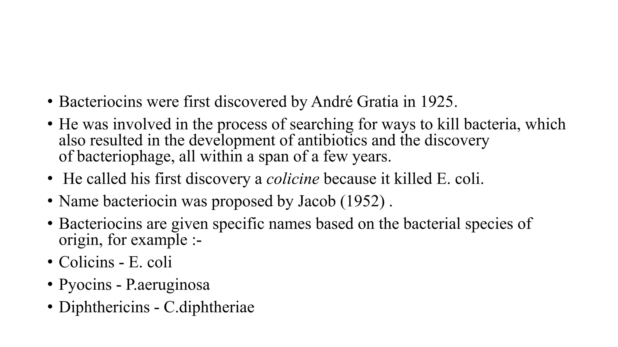 General Introduction And Applications Of Bacteriocins Pptx
