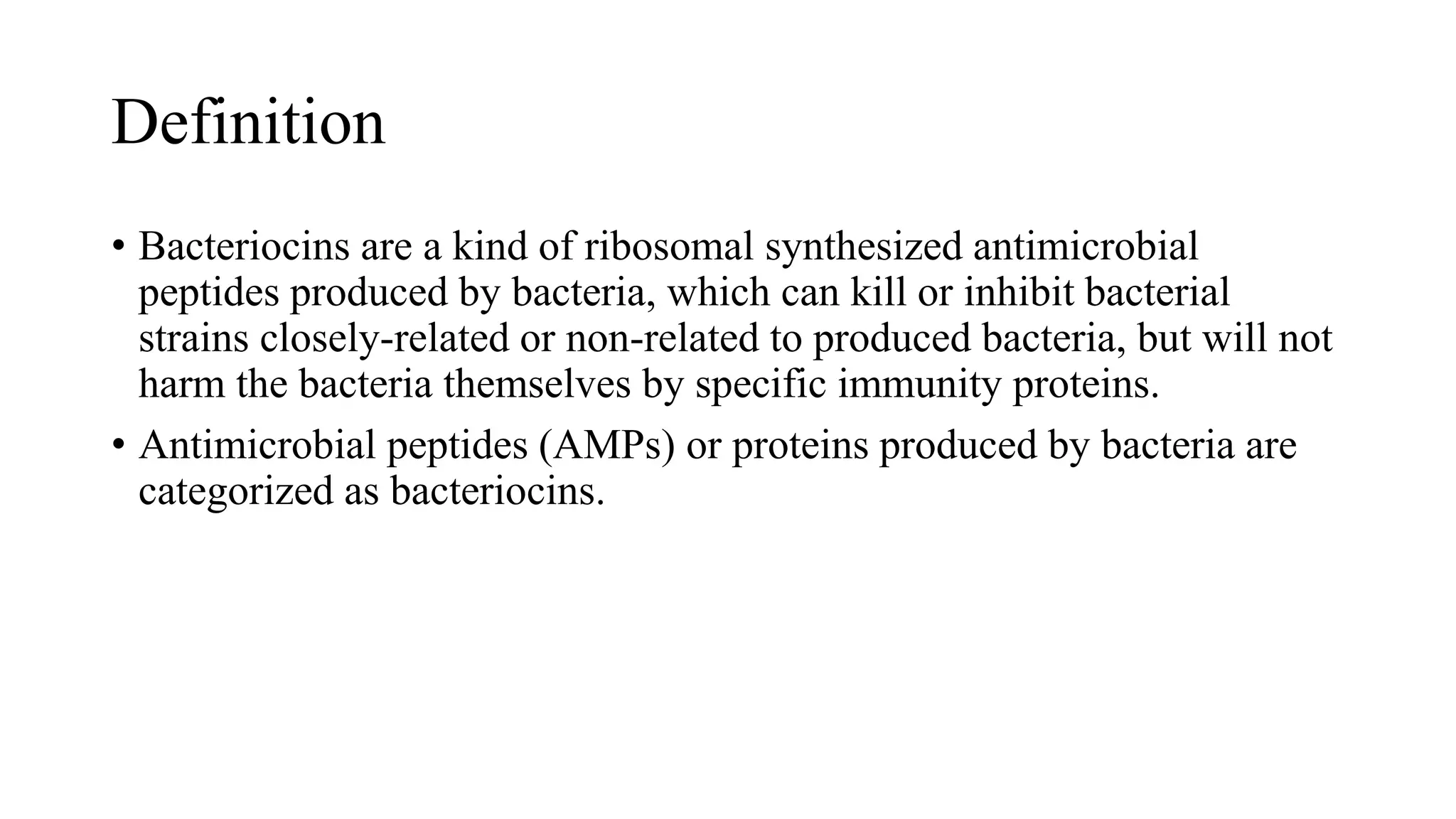 General Introduction And Applications Of Bacteriocins Pptx
