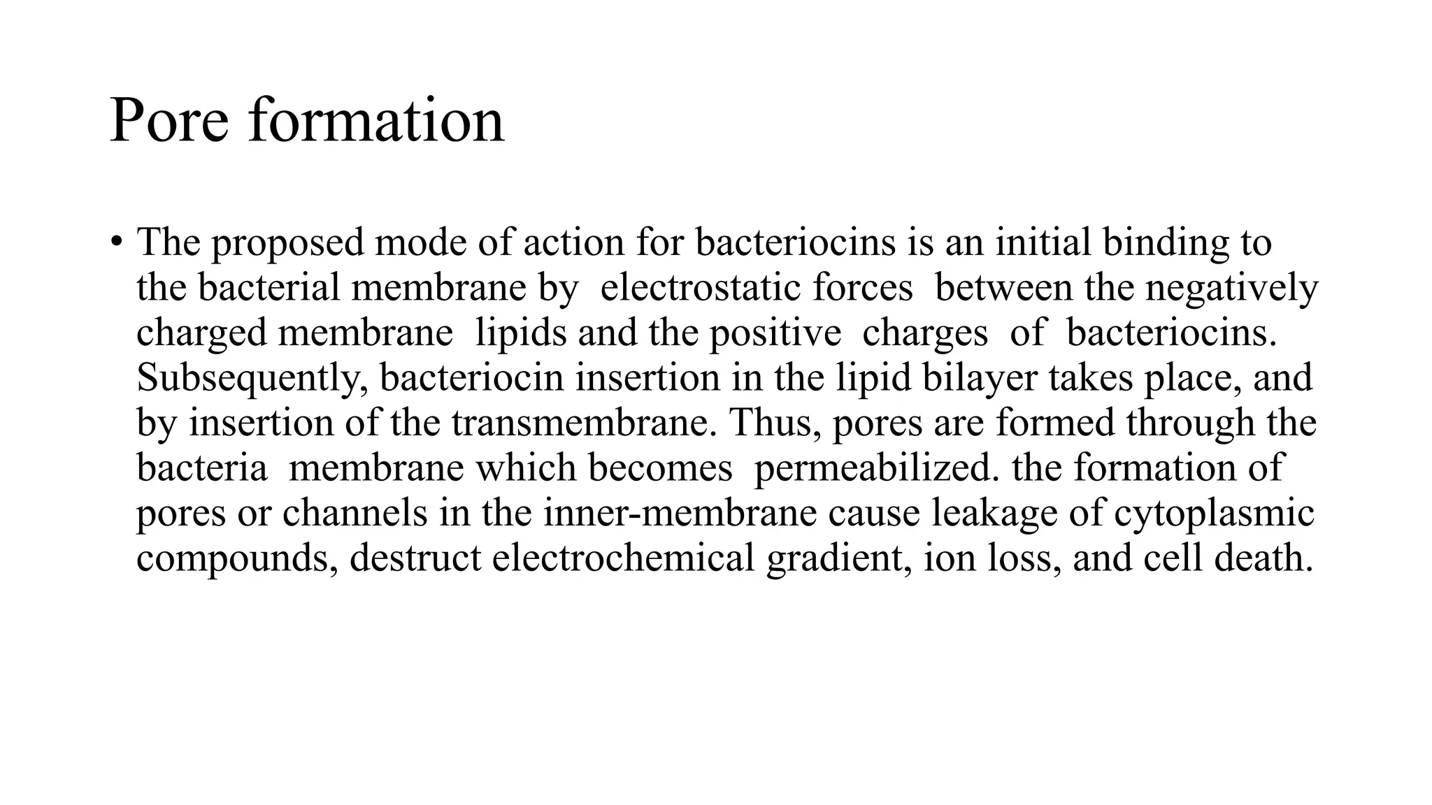 General Introduction And Applications Of Bacteriocins Pptx