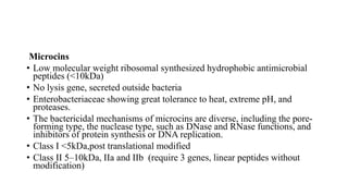General introduction and applications of bacteriocins | PPTX