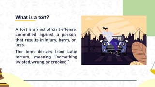 General Introduction, Defination, And Essentials of Tort.pptx