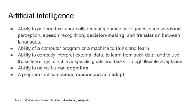 General Introduction To Ai Ml Dl Ds Pdf Artificial Intelligence Technology And Computing