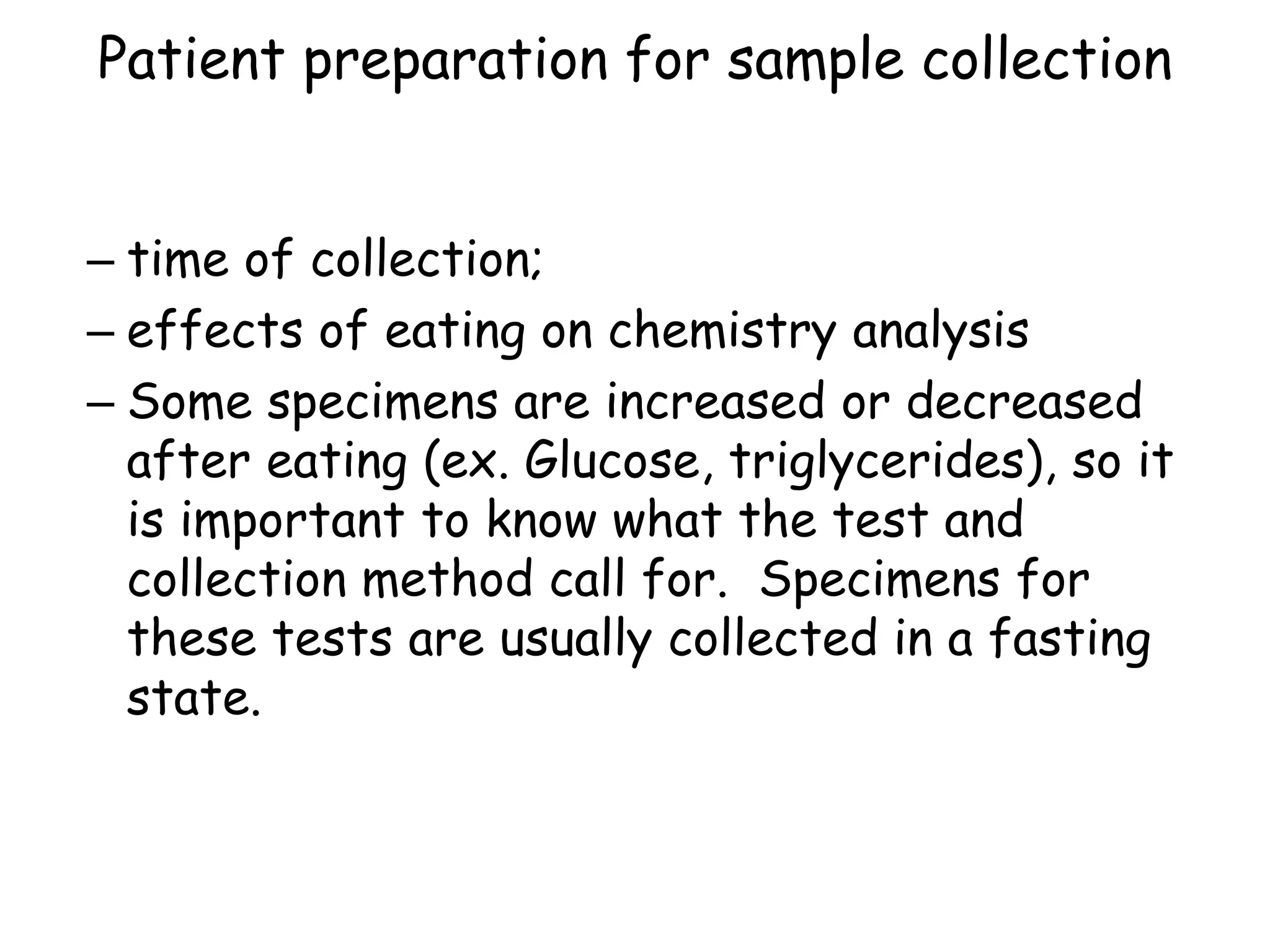 GENERAL INTRODUCTION TO CHEMICAL PATHOLOGY-SPECIMENS COLLECTION BY DR ...