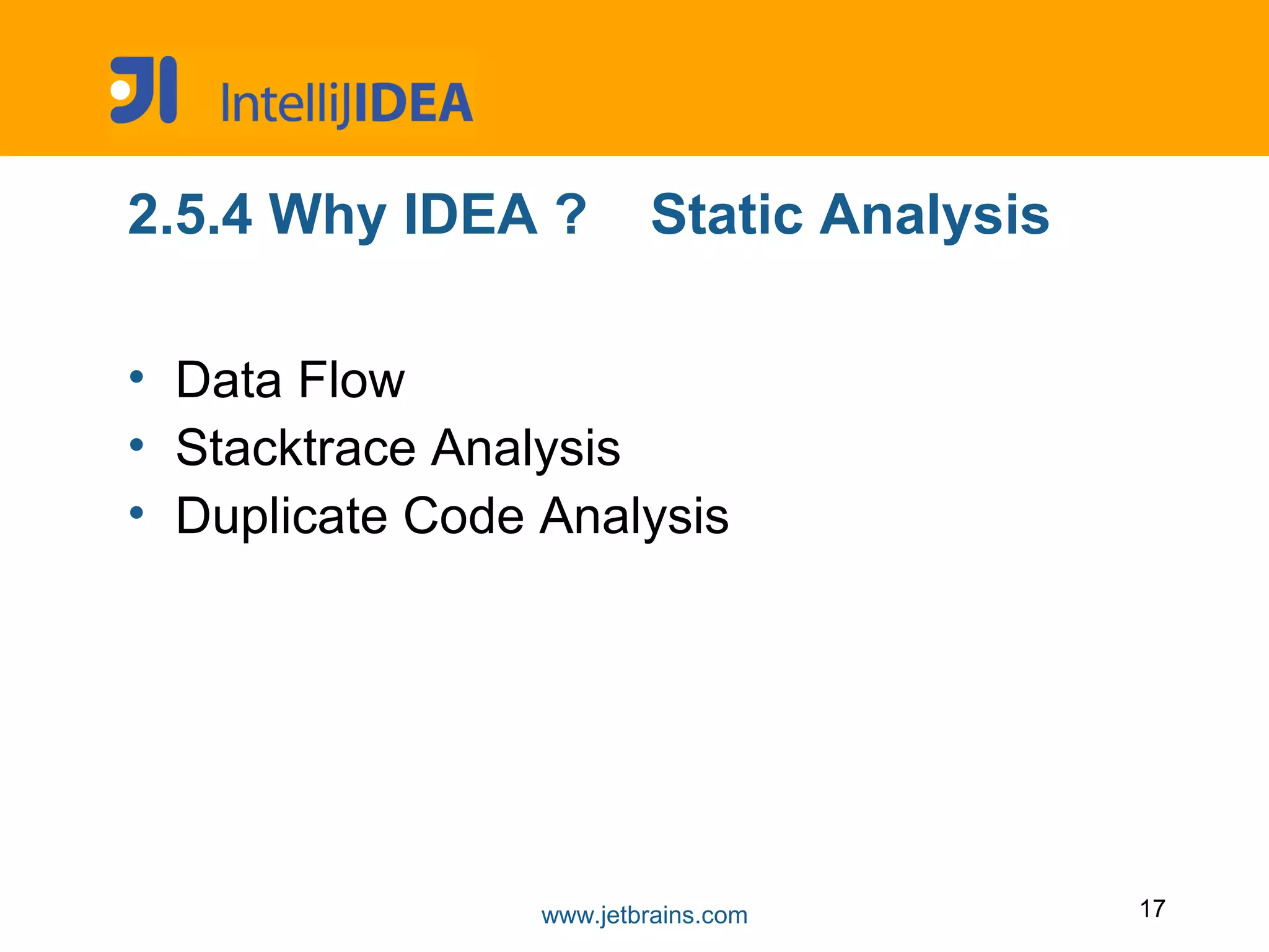 General introduction to intellij idea | PPT