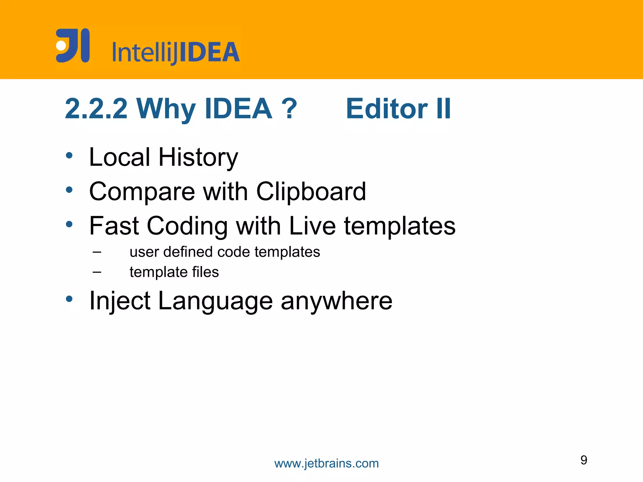 General introduction to intellij idea | PPT