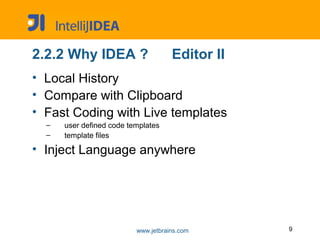 General introduction to intellij idea | PPT