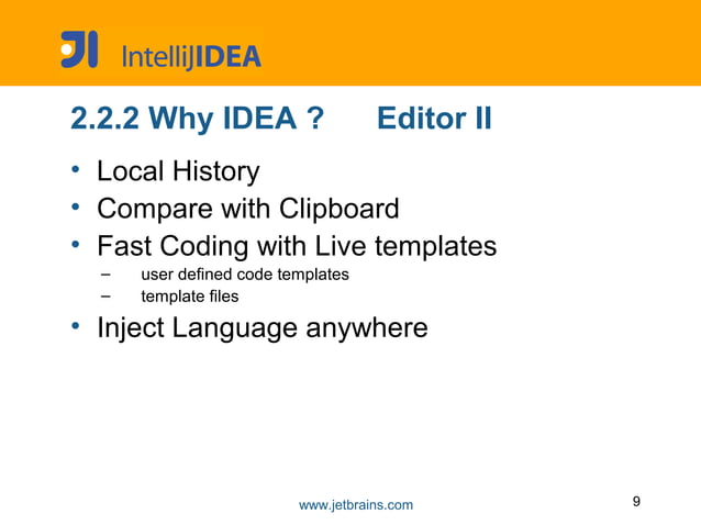 General introduction to intellij idea | PPT