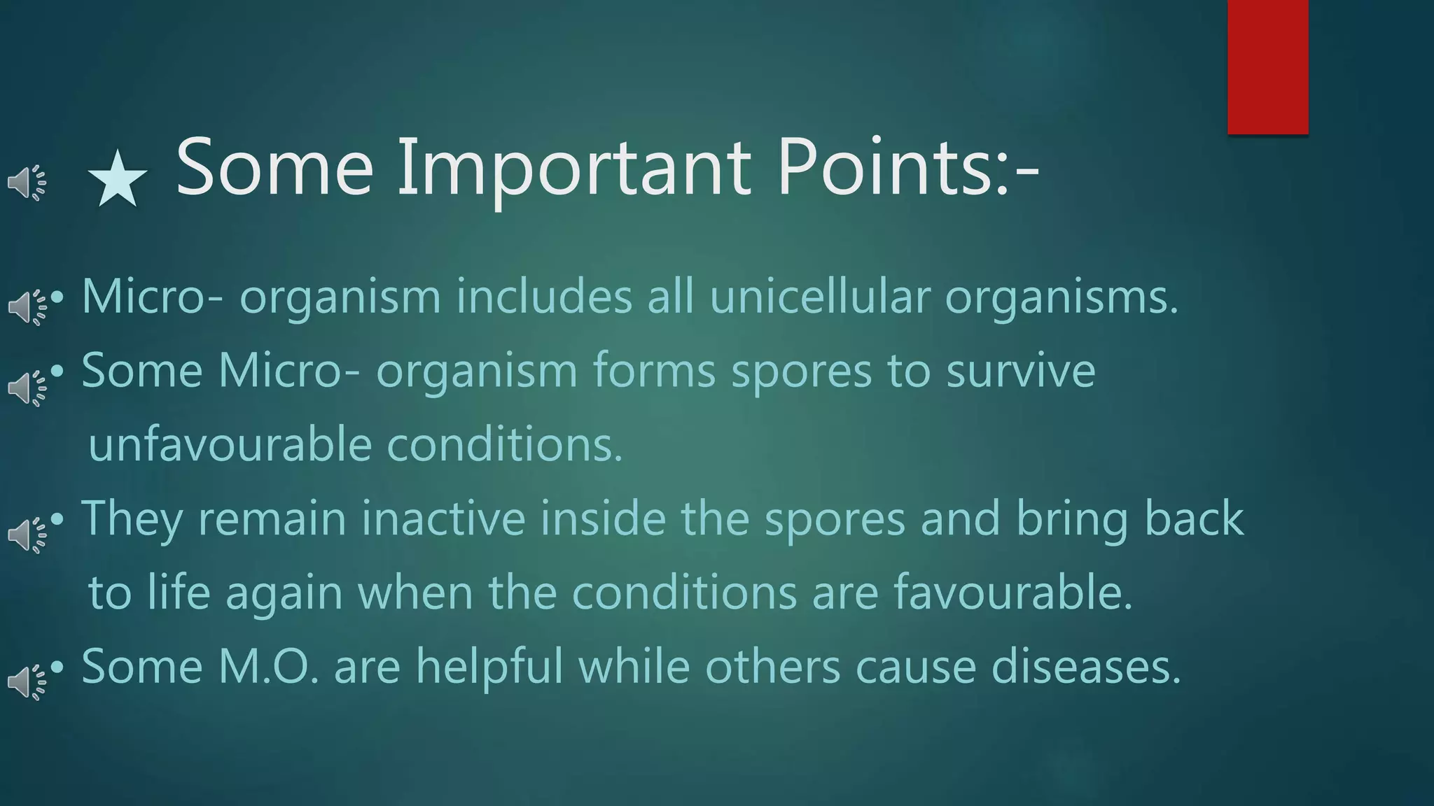 General introduction to micro organisms | PPTX