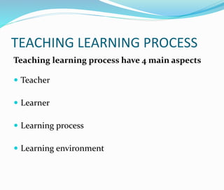 General introduction to teaching and learning | PPTX