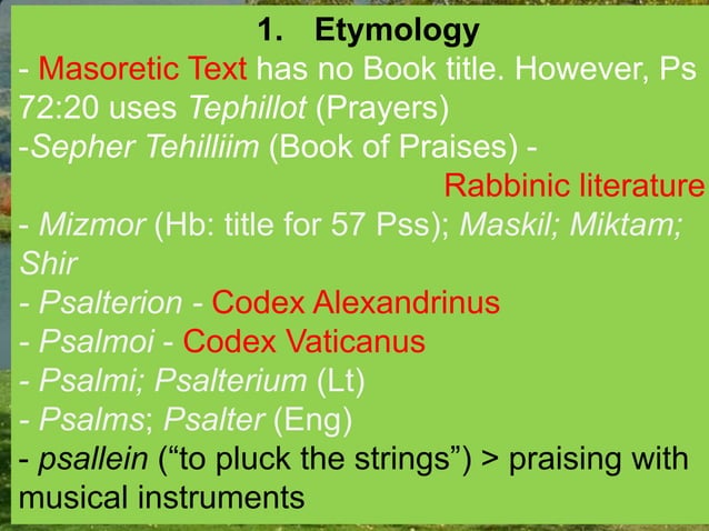 General Introduction to the Psalter (1).ppt