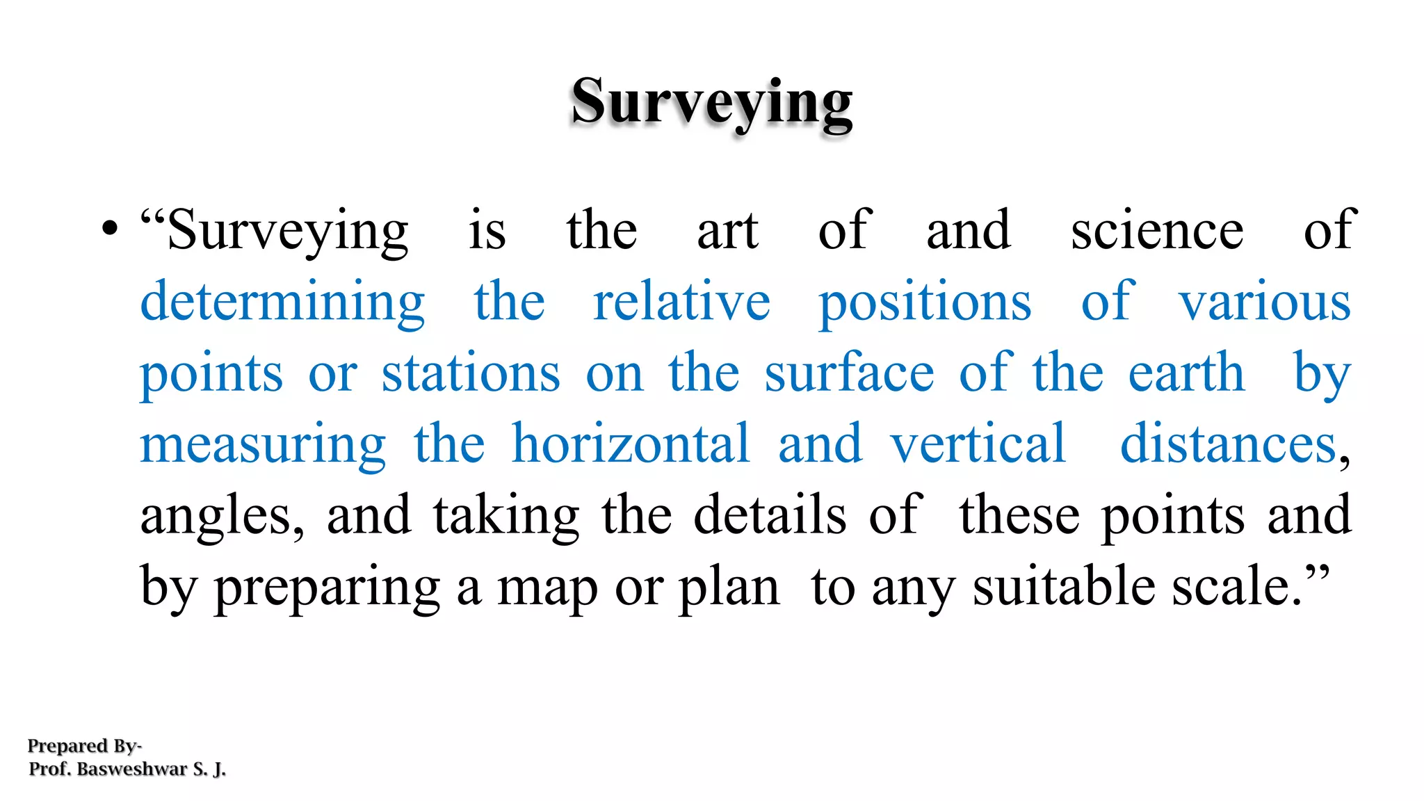General Introduction of Surveying | PPT