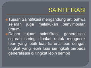 Generalisasi, periodisasi dan kronologi | PPTX