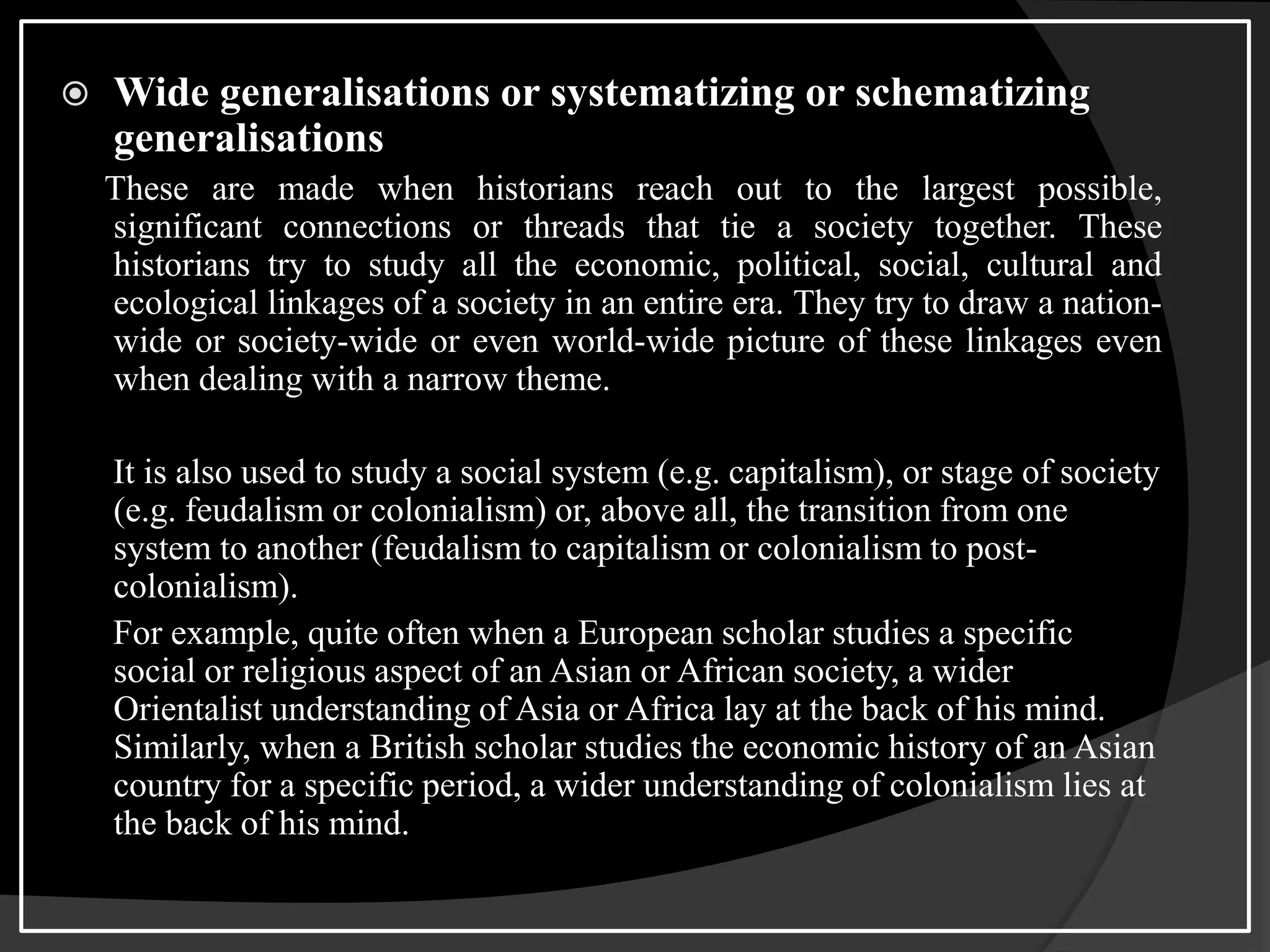 Generalization in History Writing | PPTX