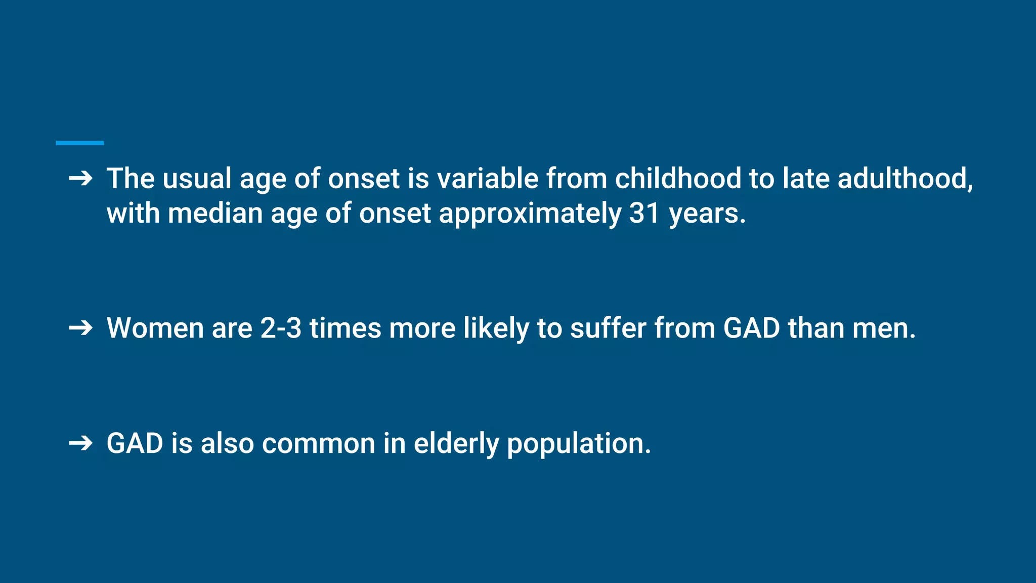 Generalised anxiety disorder | PPTX