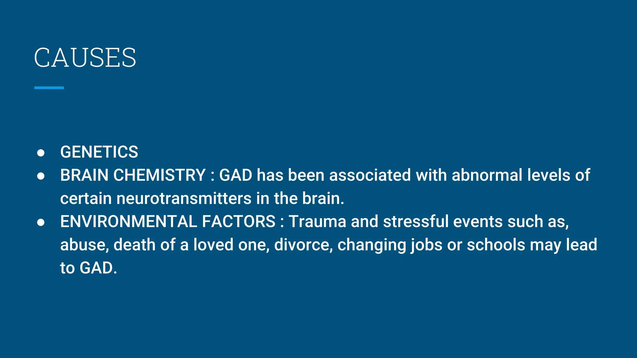 Generalised anxiety disorder | PPTX