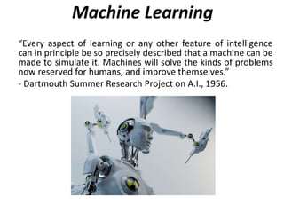 (r)Evolution of Machine Learning | PPTX