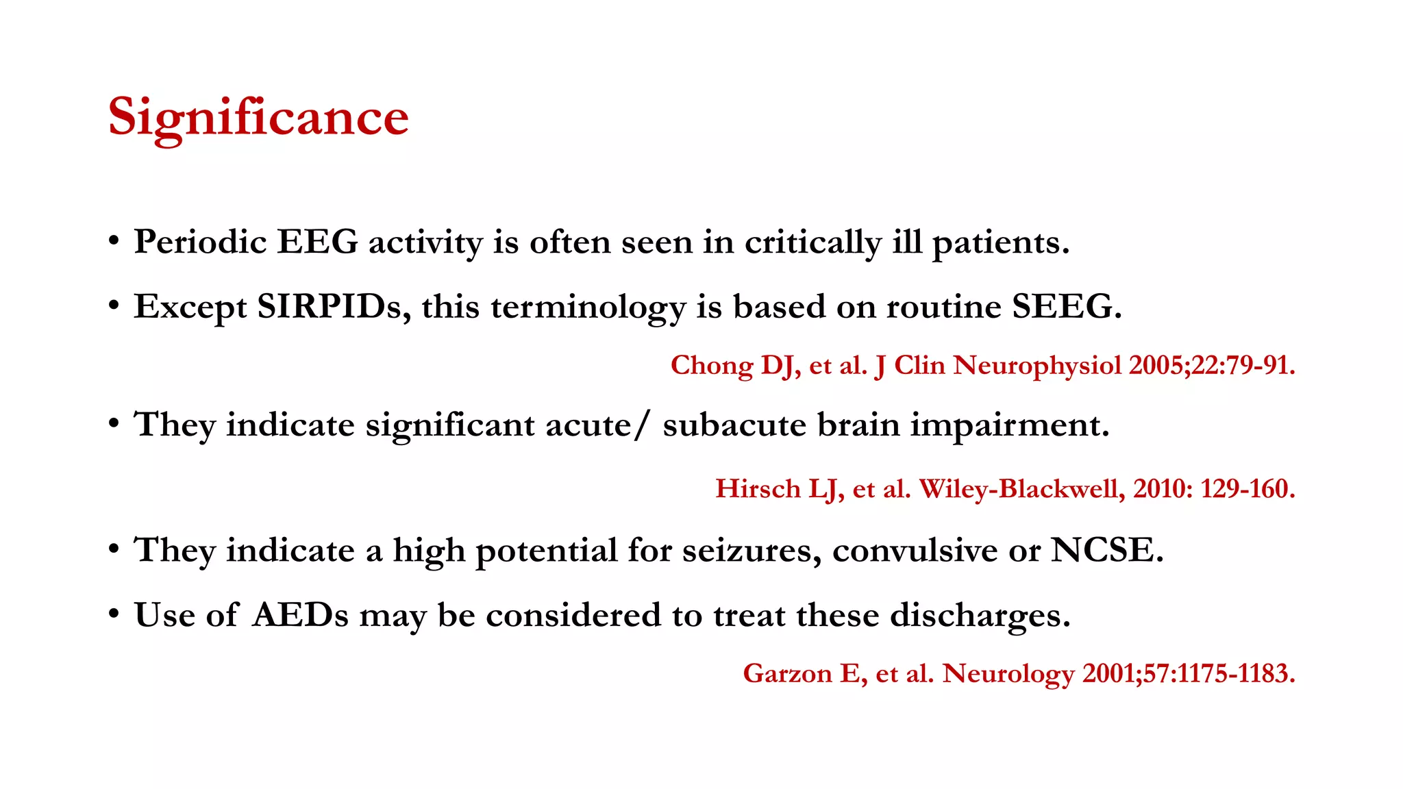 Generalised periodic epileptiform discharges | PPTX