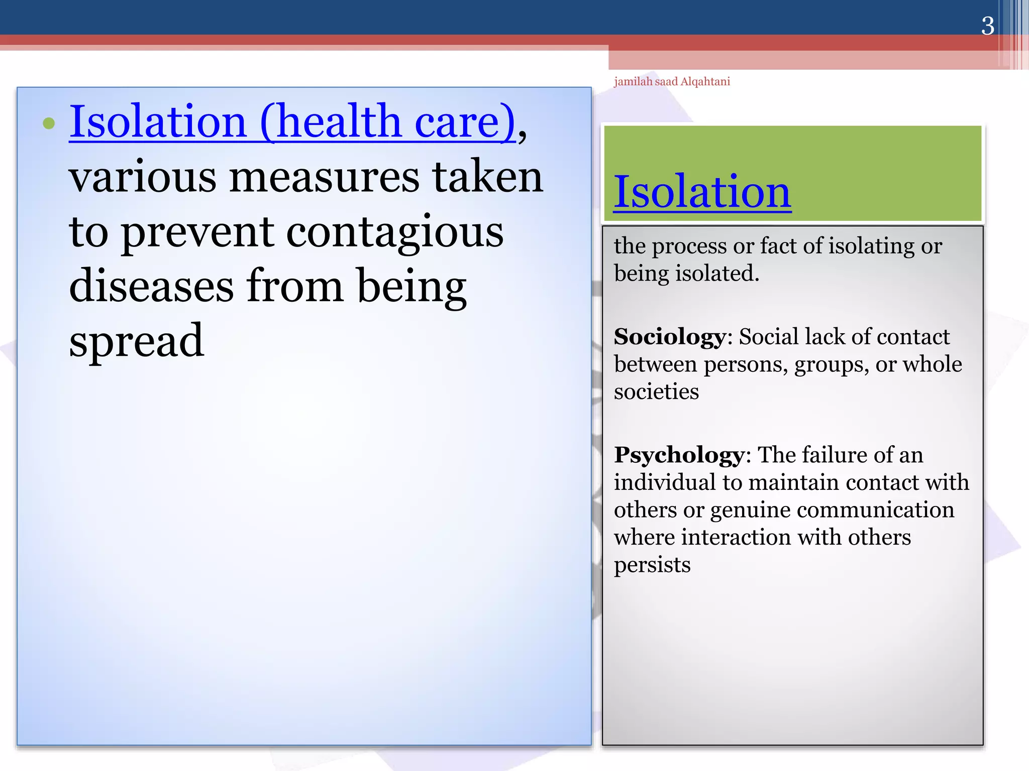 General isolation policy | PPTX