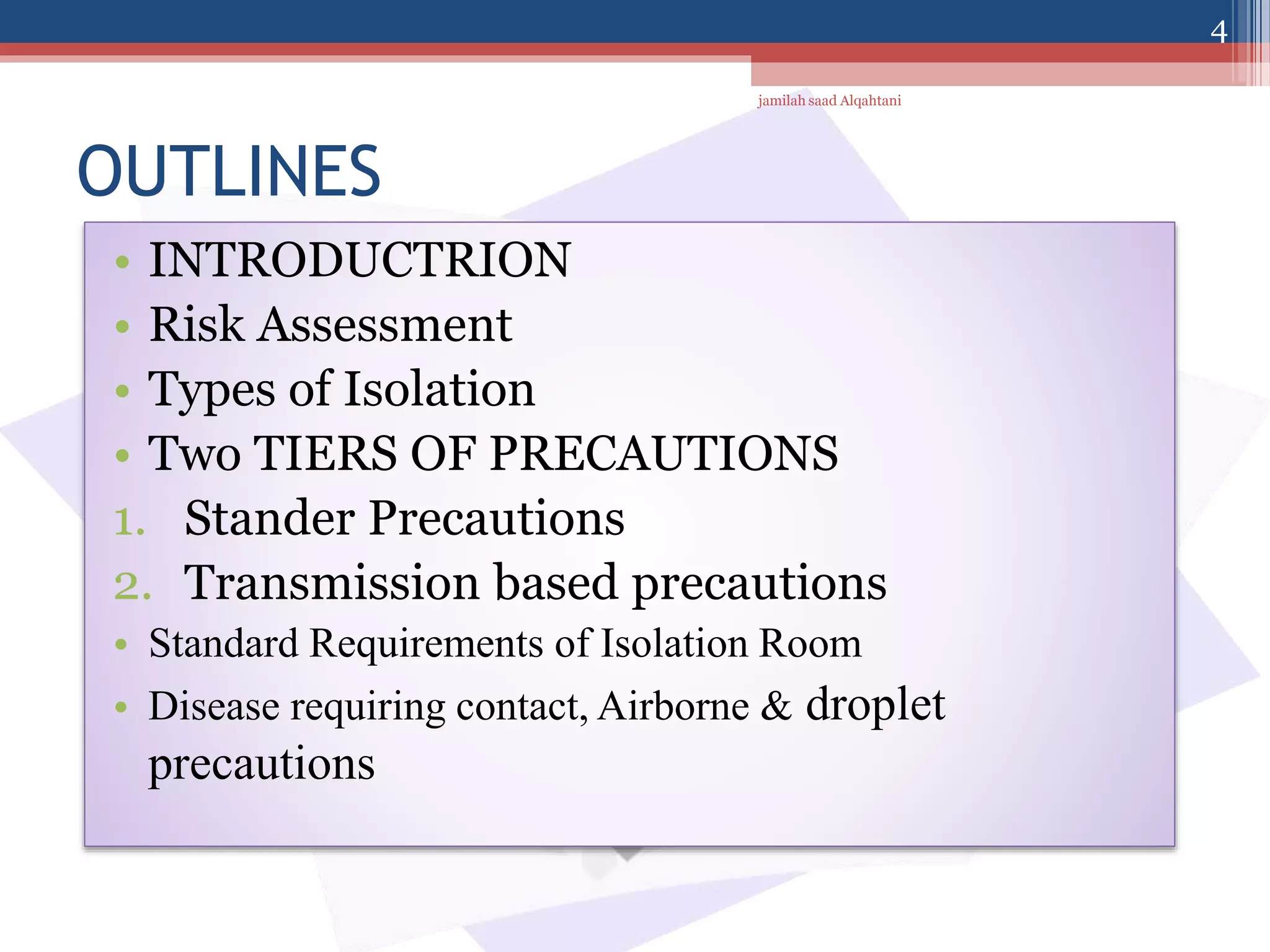 General isolation policy | PPTX