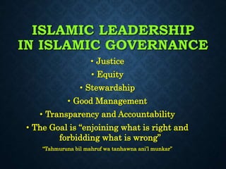 General Issues with Islamic Leadership Today_Philippines Context.ppt ...