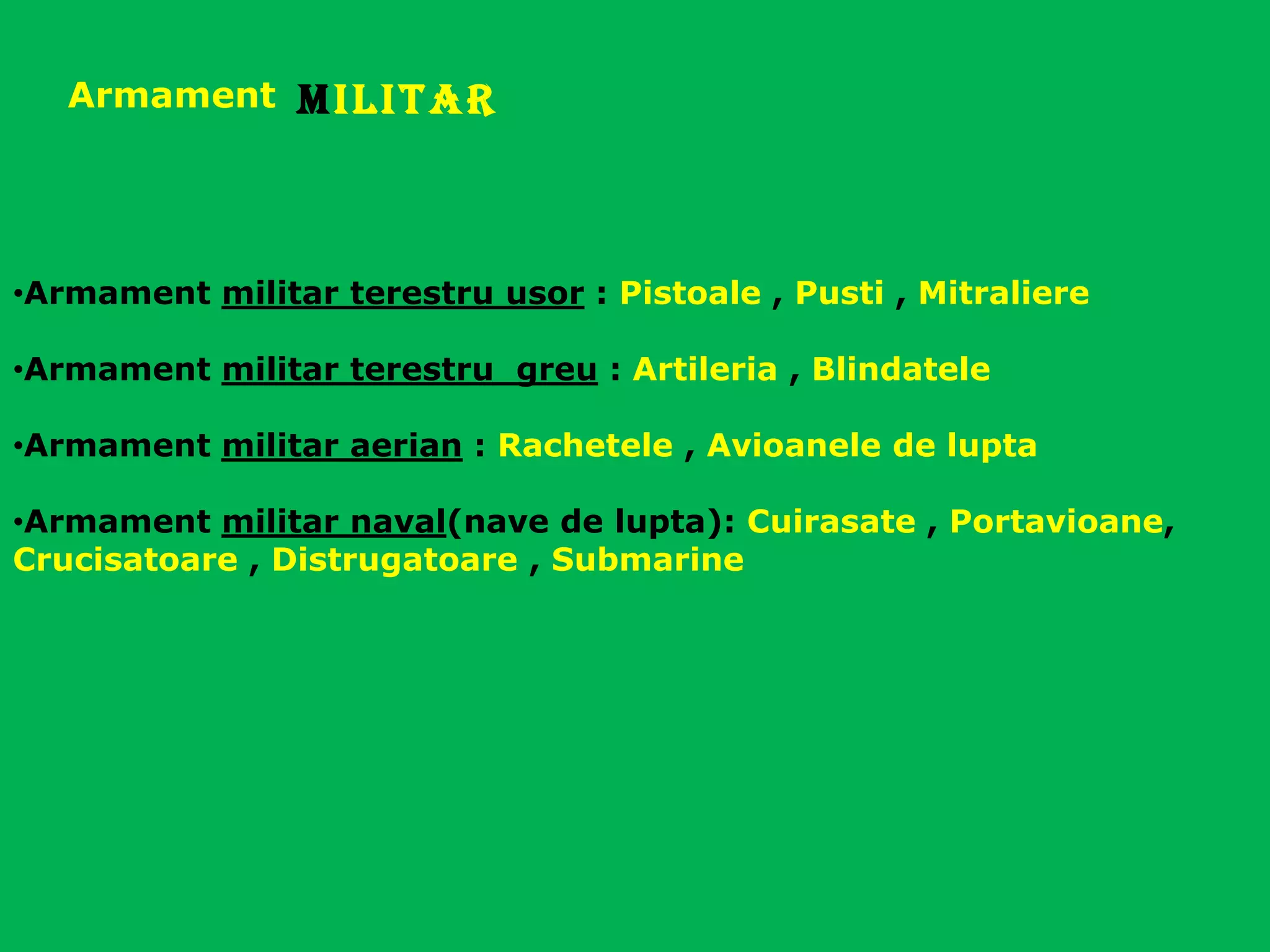 Generalitati militare | PPSX