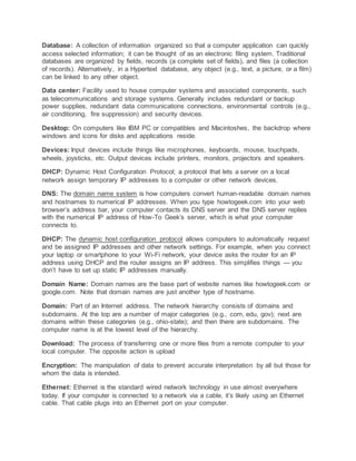 General it terminologies | DOCX