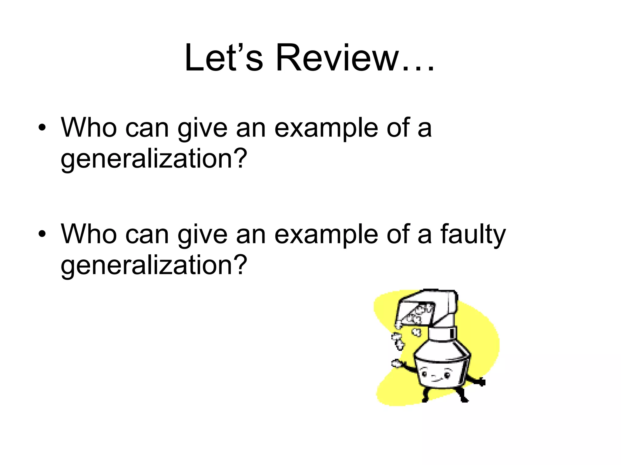 Generalization | PPT