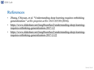 Understanding deep learning requires rethinking generalization | PDF