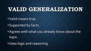 GENERALIZATION.pptx | Science