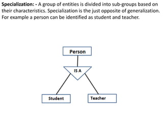 Generalization and specialization | PPTX